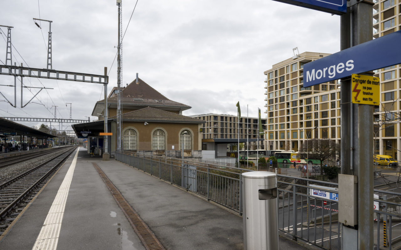 Morges: le nouveau quai 1 de la gare est en service